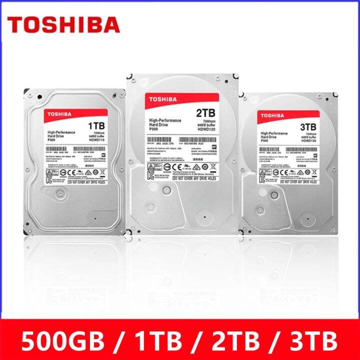 Original Toshiba P300 500G 1T 2T 3T 3.5" Internal Mechanical Hard Disk SATA3 6Gb/s HDD Inter ...