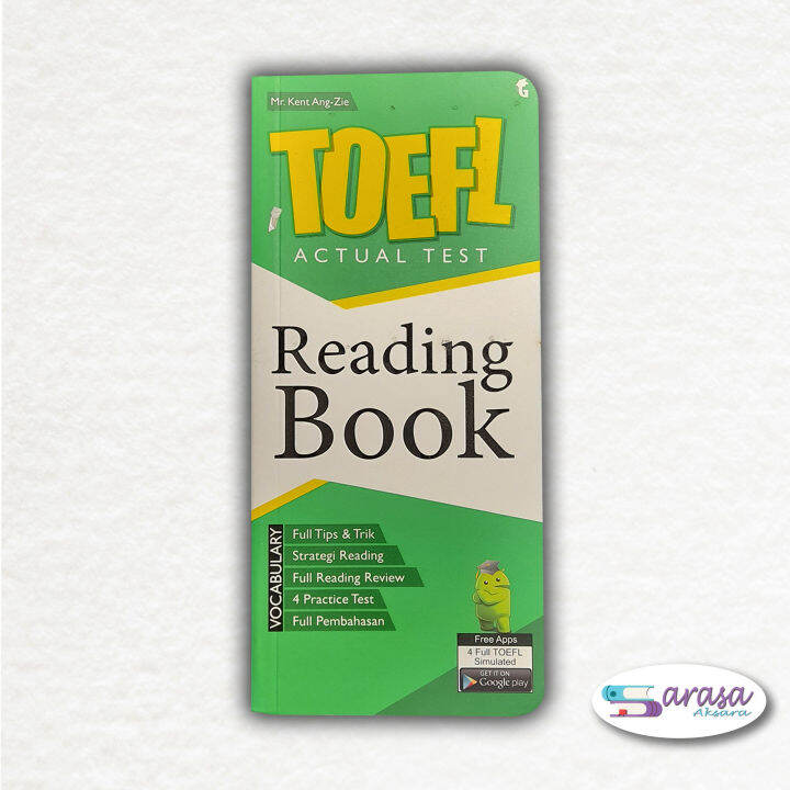 BUKU TOEFL ACTUAL TEST READING BOOK | Lazada Indonesia