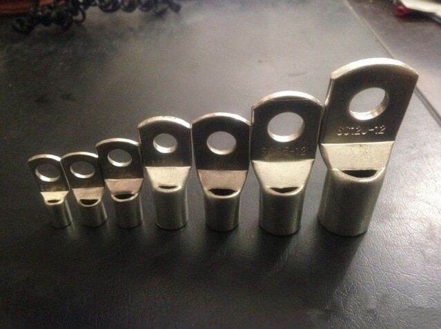 20pcs/Lot SC50-10 50mm2 10mm Bolt Hole Tinned Copper Cable lugs Battery ...