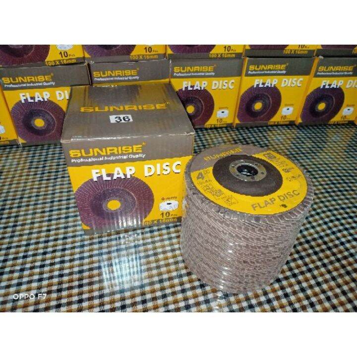Original Sunrise Flap Disc Per box 10 pcs For Metal Wood Paint 4 100mm ...
