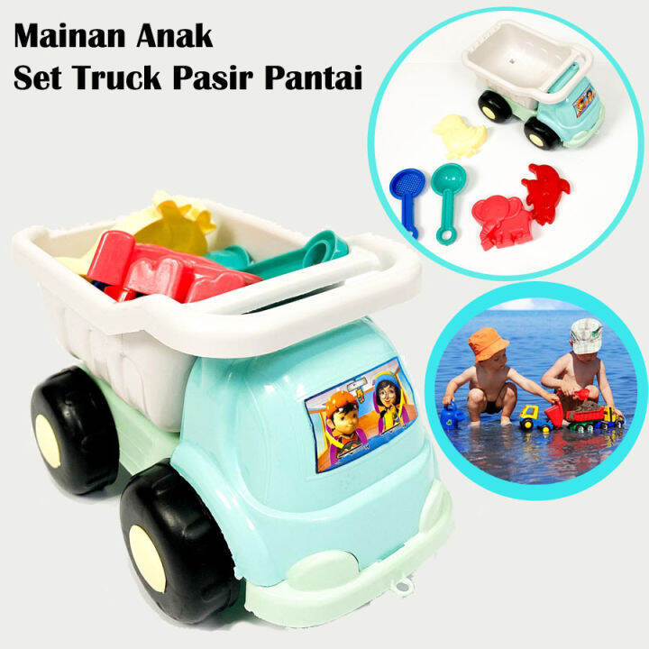Mainan Anak Set Truk Pasir Pantai Plastik - Mainan Pantai | Lazada ...