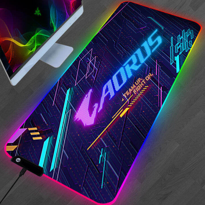 Gigabyte Mousepad Rgb Computer Mouse Pad Kawaii Gamer Aorus Pads ...