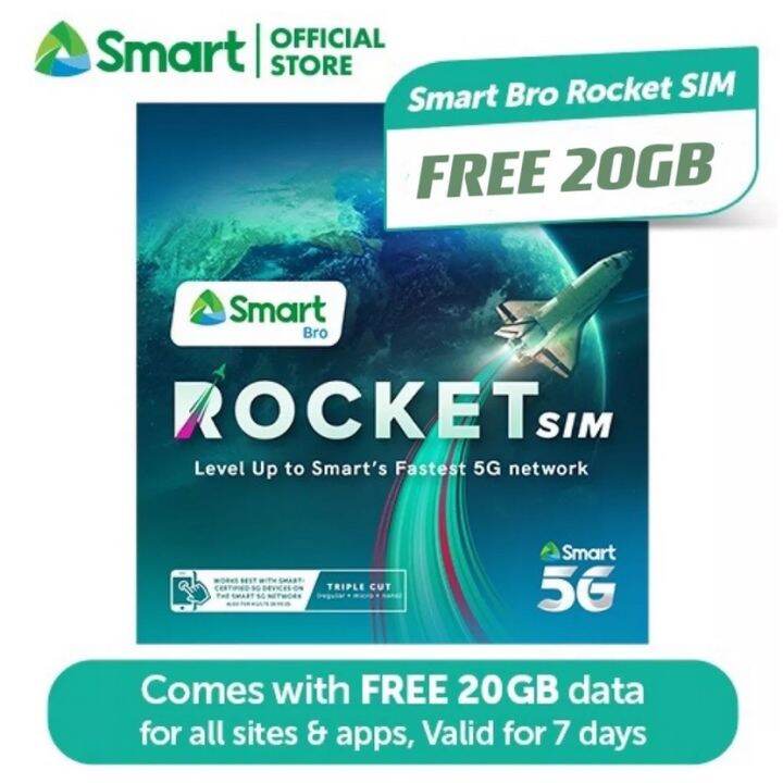 COD SMART Rocket Sim 20GB | Lazada PH