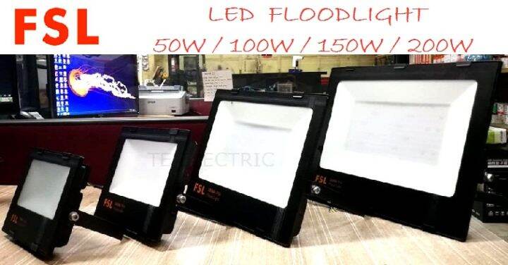 FSL 50W / 100W / 150W / 200W LED FLOODLIGHT DAYLIGHT 6500K IP65 ...