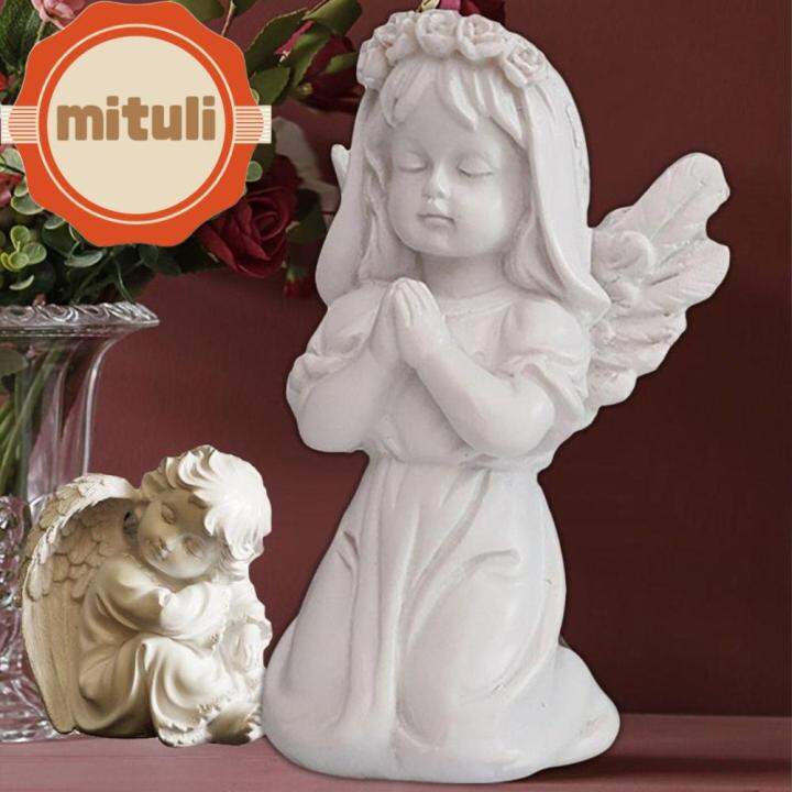 MITULI คุณภาพสูงน่ารักสร้างสรรค์สวดมนต์เทวดาน้อยของตกแต่งบ้านการสวดมนต์ ...