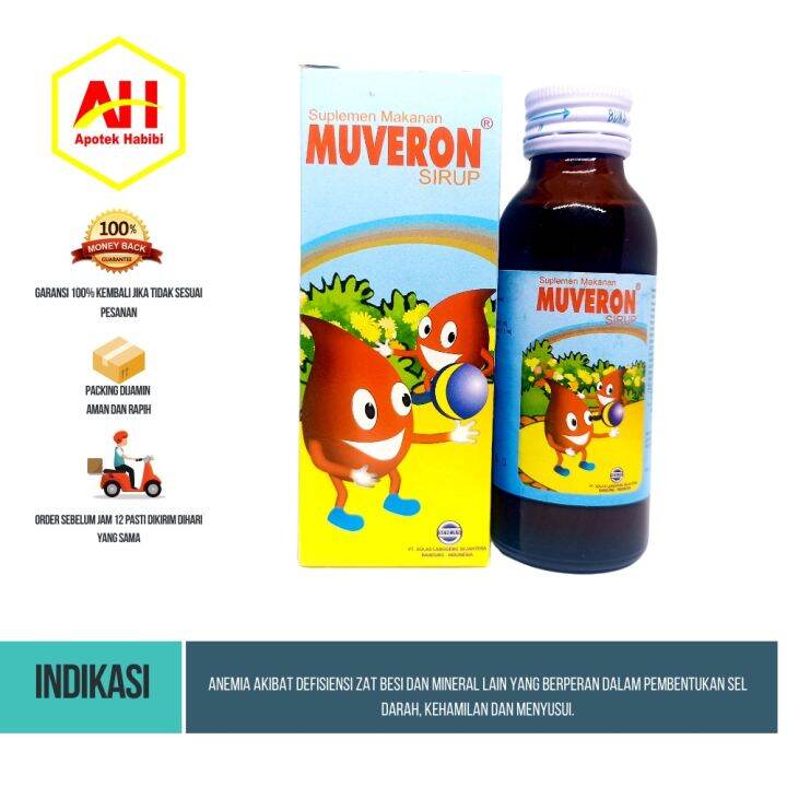Muveron Muperon Muferon Sirup 100 ml Multivitamin Zat Besi | Lazada ...