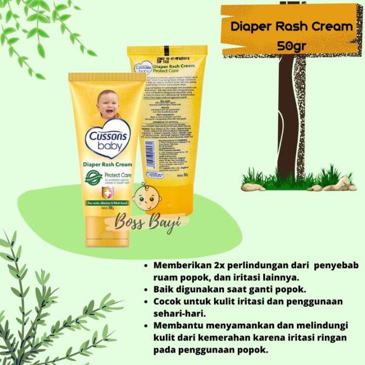 Cussons Protect Care Diaper Rash Cream 50gr Krim Ganti Popok Bayi ...