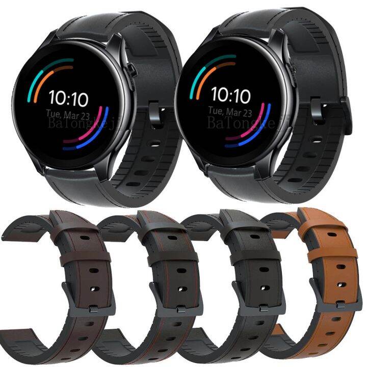 【ร้อน】สายนาฬิกาหนังสำหรับ Oneplus สายนาฬิกา One Plus Smartwatch สร้อย ...