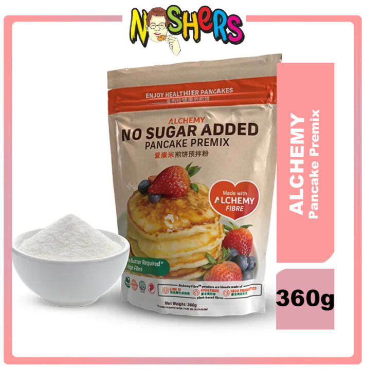 Noshers Alchemy No Sugar Added Pancake Premix Higher Dietary Fibre Bake ...