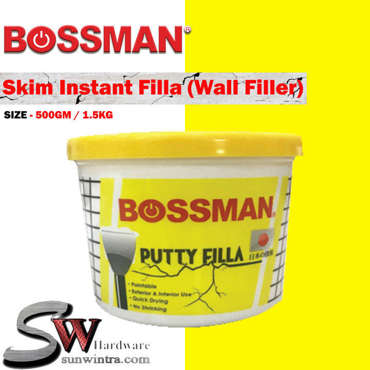 SKIM INSTANT FILLA / PUTTY FILLA / WALL FILLER # 0.5KG / 1.5KG | Lazada