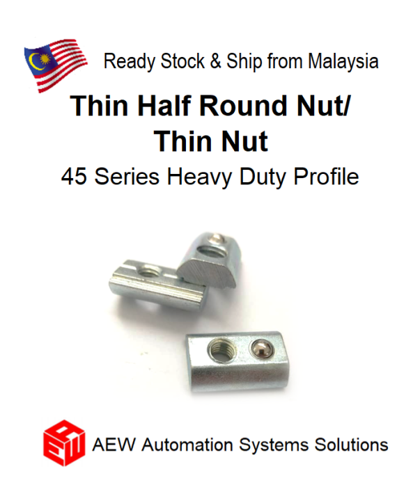 Thin Half Round Nut/ Half Round Nut/ Thin Nut for 45 Series Heavy Duty ...