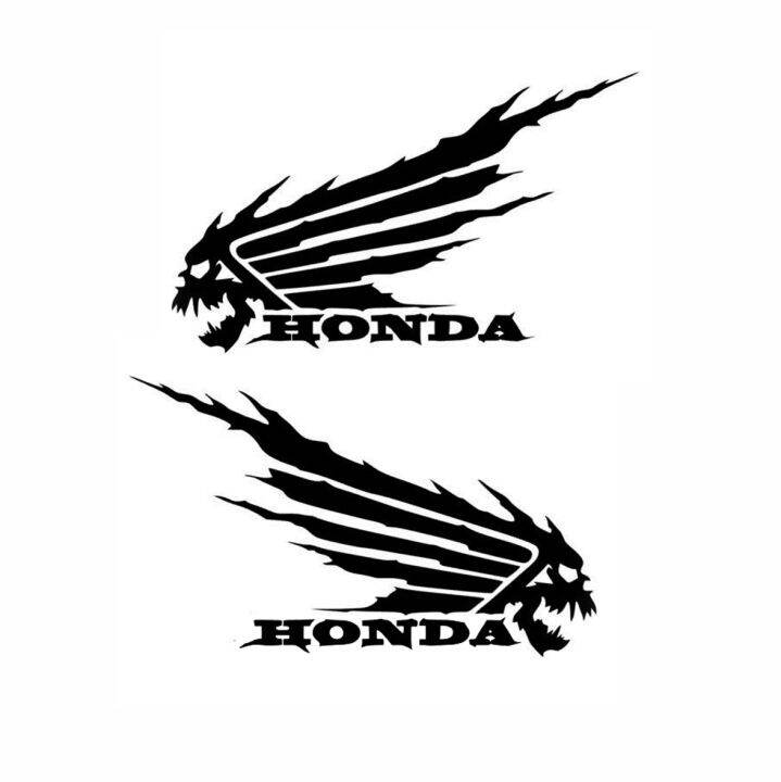 Motorcycle Decal Sticker Honda logo Wing Skull (2 pieces) | Lazada PH