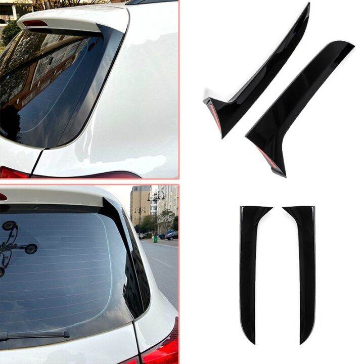 High Quality Glossy Black Rear Window Spoiler Canard Tail Box Side Wing ...