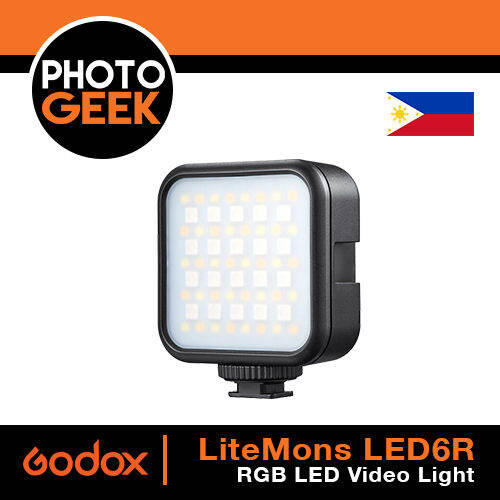 [Photo Geek] Godox LITEMONS LED6R RGB LED Video Light Rechargeable Mini ...
