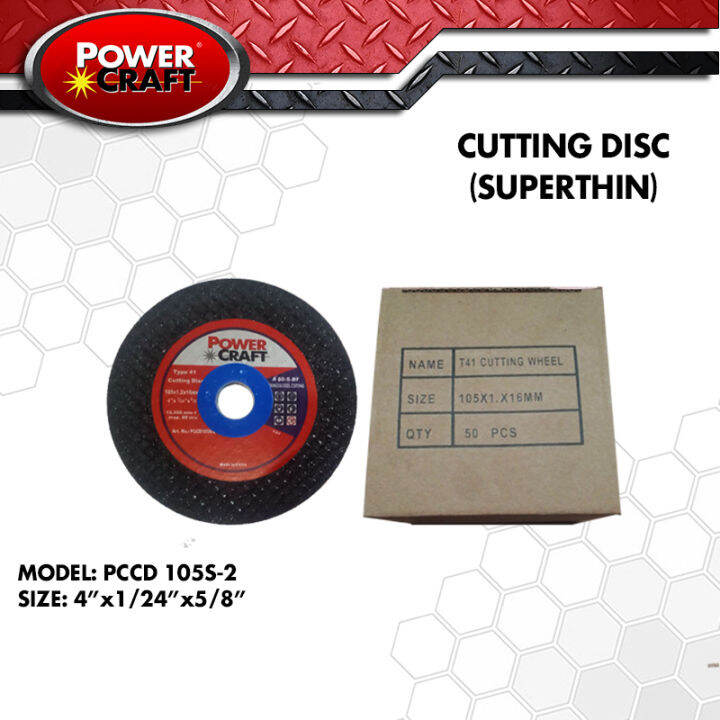 Cutting Disc 4" Super Thin Powercraft | Lazada PH