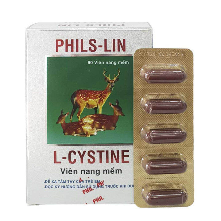 Viên uống đẹp da Phils-Lin Phil Lcystine L cystine - Hộp 60 viên ...