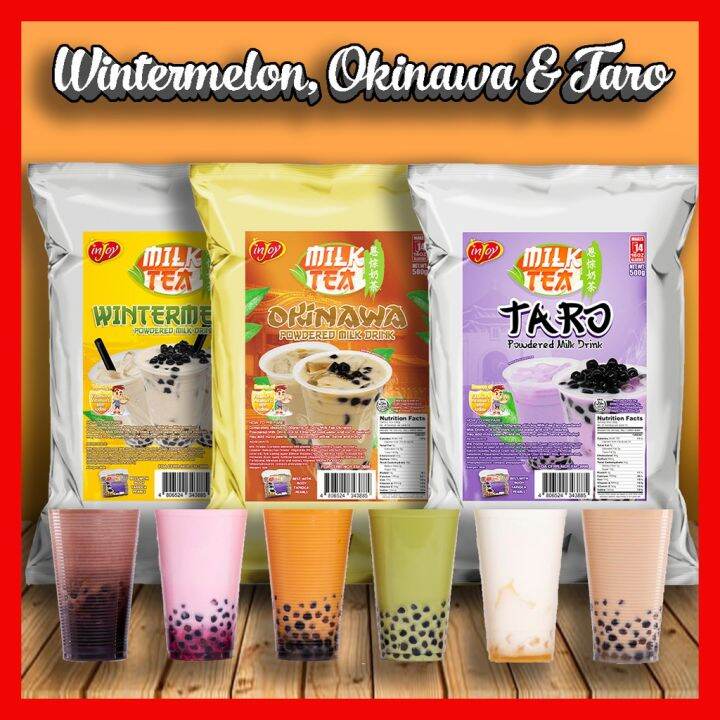 inJoy Wintermelon + Taro + Okinawa 1.5 kg Instant Milk Tea Powder ...