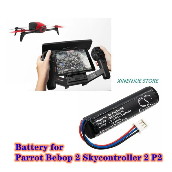 Remote Controller Battery 3.7V/3400mAh MCBAT00014 for Parrot Bebop 2 ...
