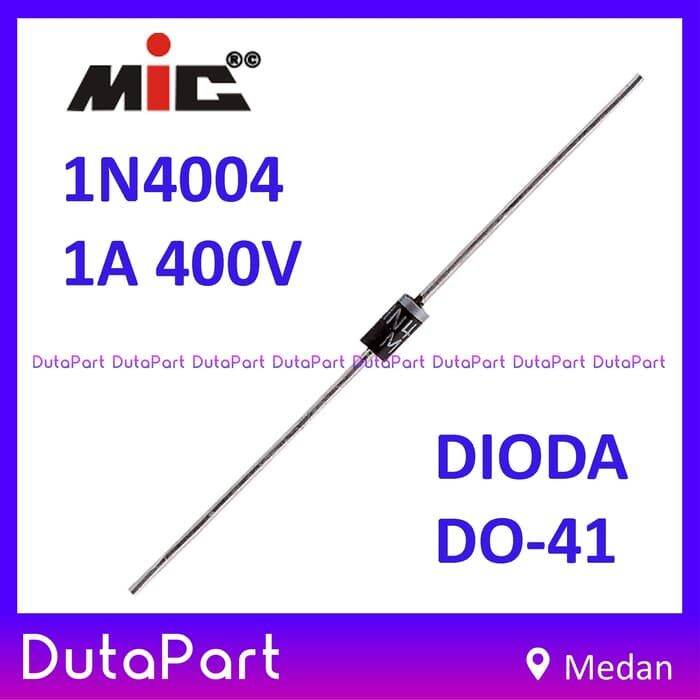 100 PCS 1N4004 IN4004 1N 4004 IN 4004 1A 400V MIC Dioda Diode Rectifier DO-41 | Lazada Indonesia
