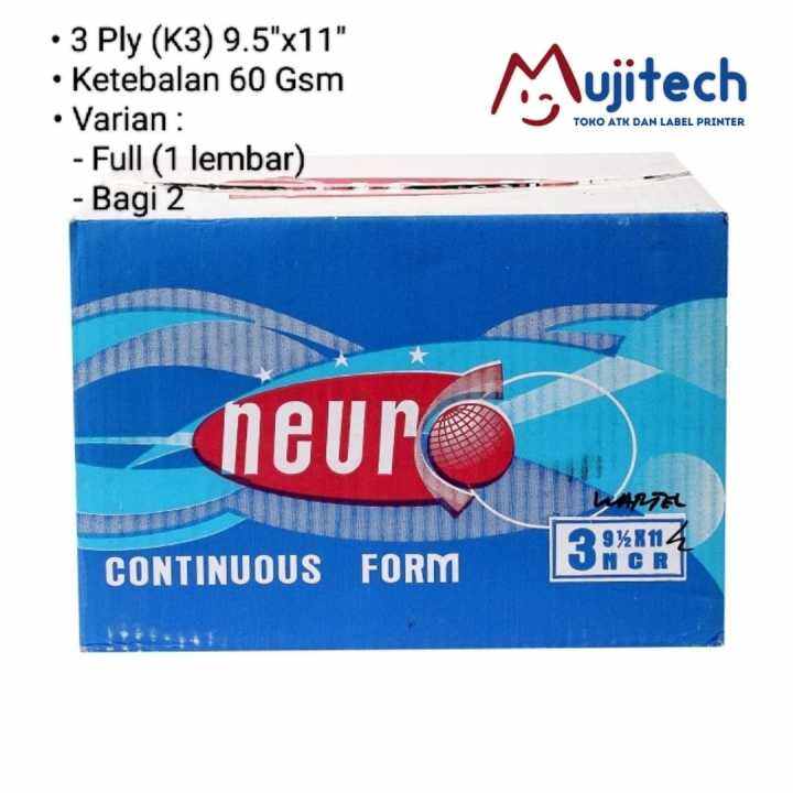 NEURO KERTAS KOMPUTER PRINTER CONTINUOUS FORM 9,5" x 11" 3 PLY K3 WN | Lazada Indonesia