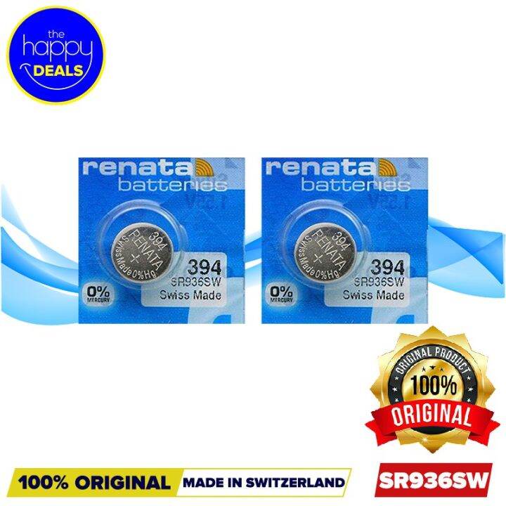 Renata 394 (SR936SW) Watch Batteries Pack of 2♧ | Lazada PH