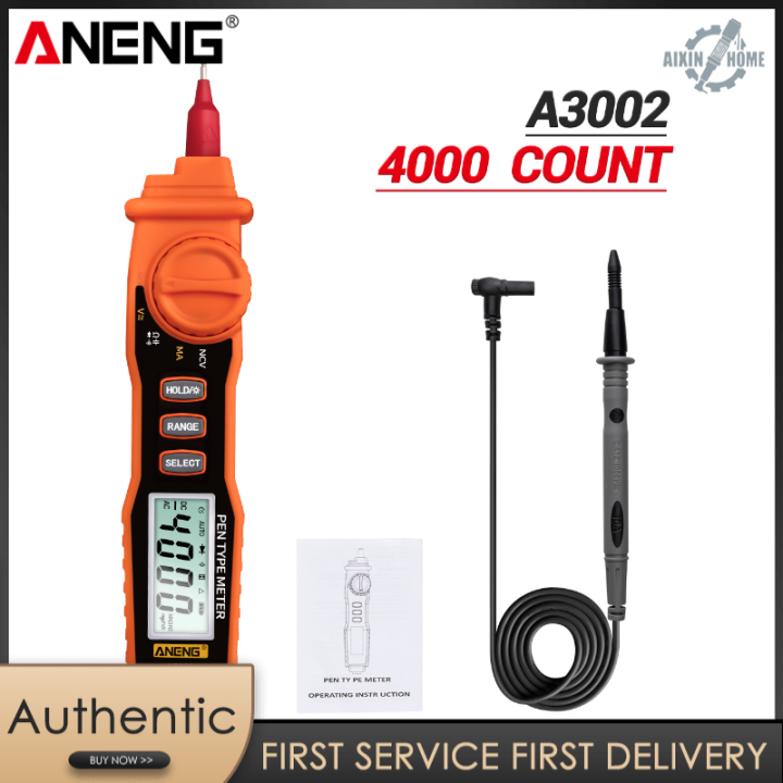 ANENG A3002 Pen Multimeter 4000 Counts Digital Multimeter Pen Non ...