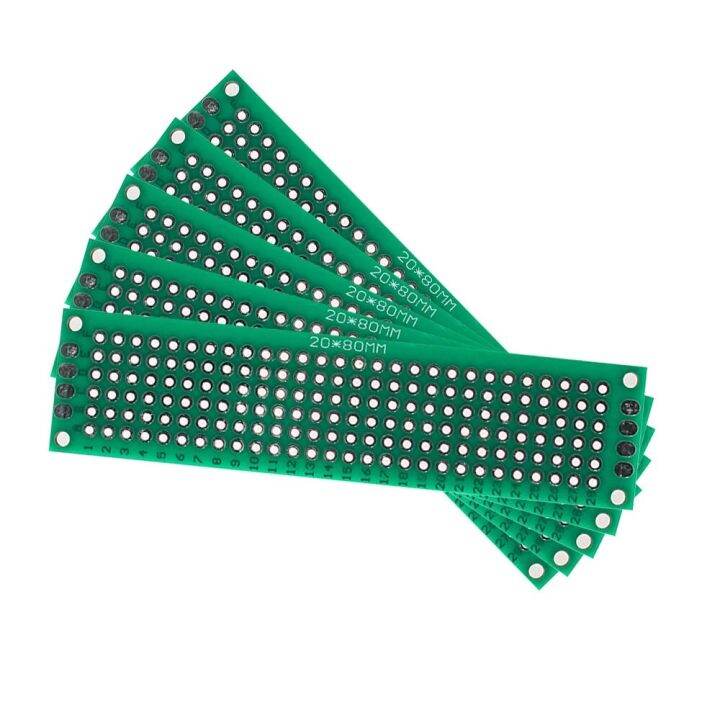 Universal PCB Circuit Protoboard Double Sided Breadboard 2*8CM Green ...