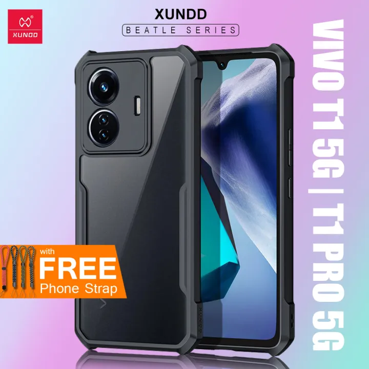 Xundd [ORIGINAL] Beatle Clear Hybrid Shock Proof Armor Case for Vivo T1 5G / T1 Pro 5G | Lazada PH