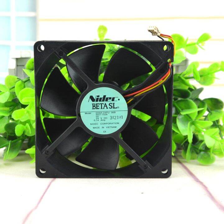 Nidec D09A-24PU 06B RH7-1526 24V 0.14A9CM 9025อินเวอร์เตอร์พัดลมระบาย ...