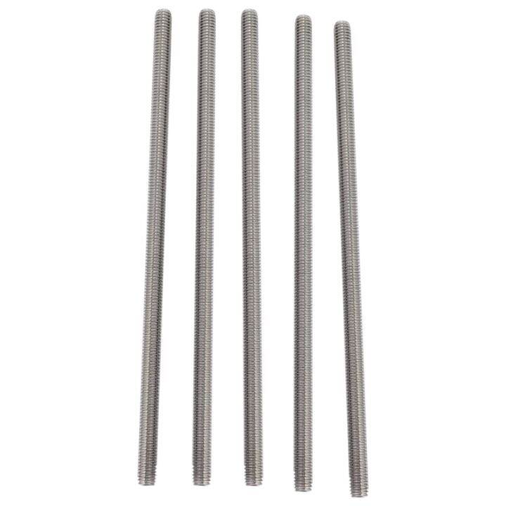 M6 x 150mm 304 Stainless Steel Fully Threaded Rod Bar Studs Hardware 5 ...