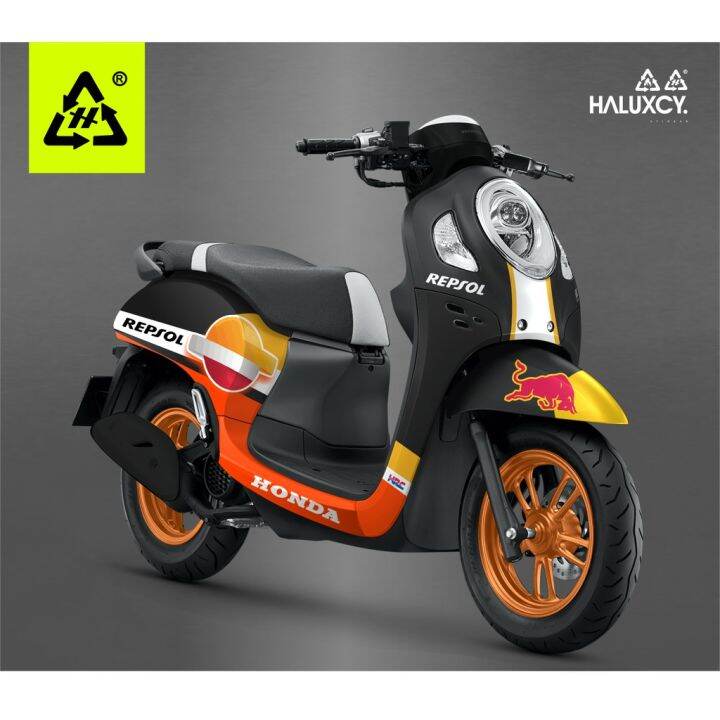DECAL SCOOPY REPSOL / DECAL SCOOPY FULL BODY / DECAL SCOOPY CUSTOM ...