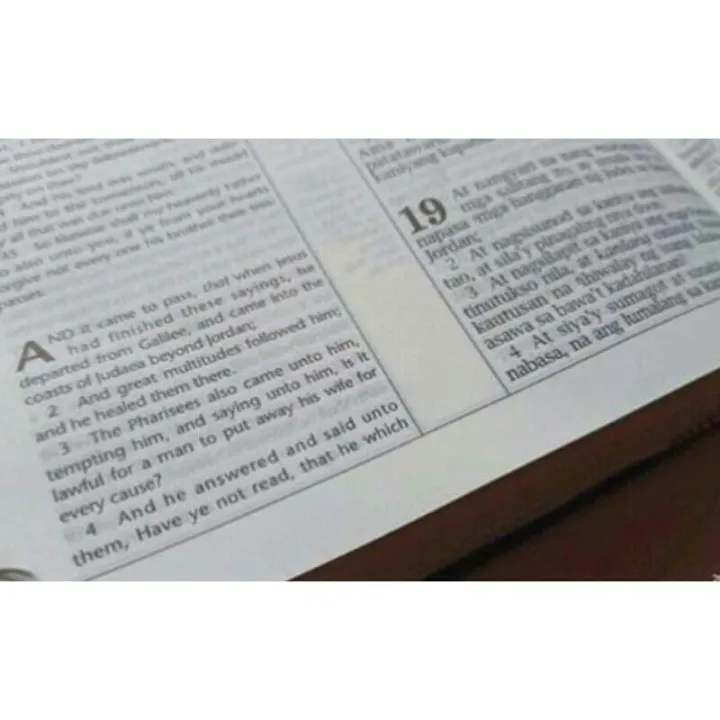 EnglishTagalog Diglot King James Version Bible | Lazada PH