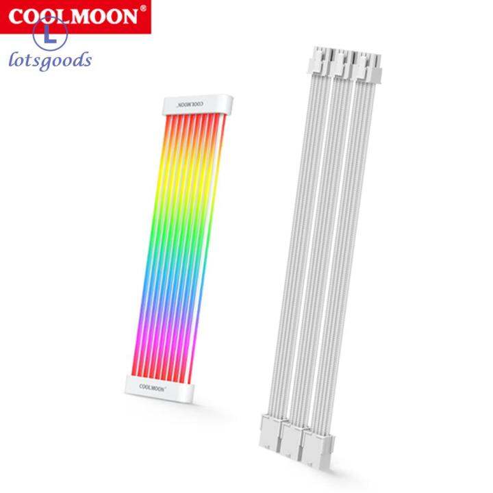 5V ARGB PC RGB GPU Cable 8Pin 24Pin Sync PC Cables 3PIN X 2+4PIN PSU ...