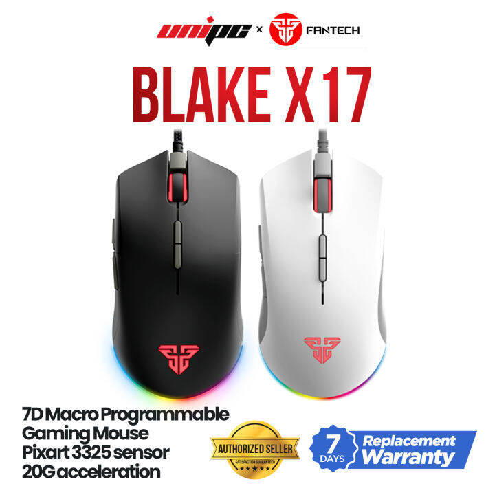 Fantech Blake X17 Wired Programmable Macro RGB Gaming Mouse | Lazada PH