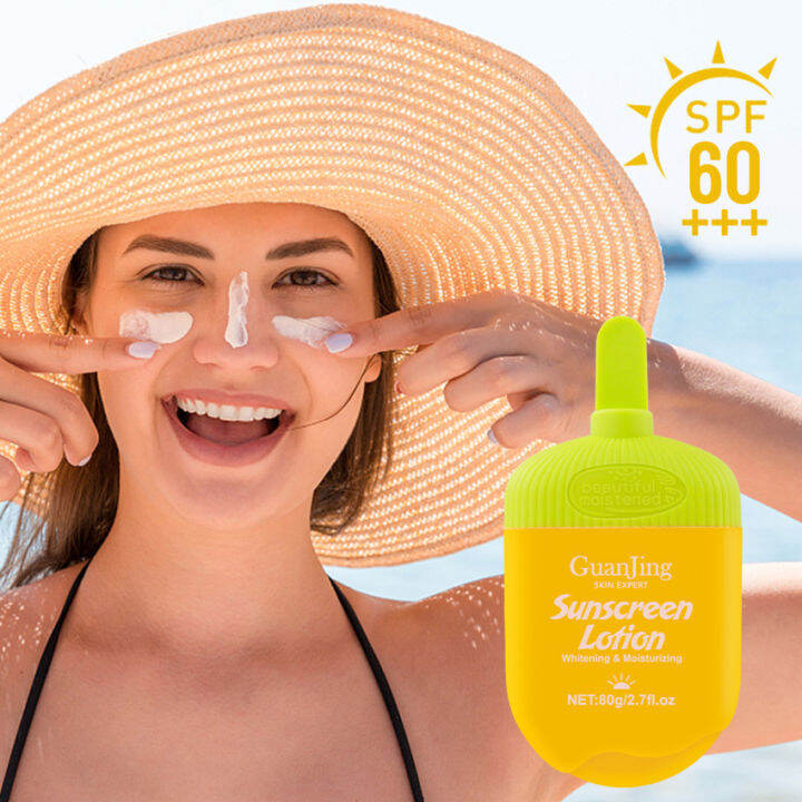 Vitamin C Nicotinamide Sunscreen Lotion SPF60+ Whitening Moisturizing Brightening Waterproof UV ...