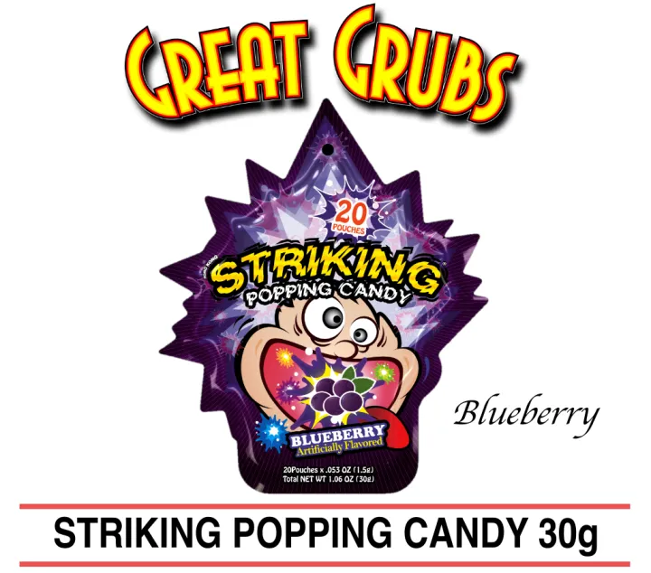 Striking Popping Candy 30g - Blueberry Flavor | Lazada PH