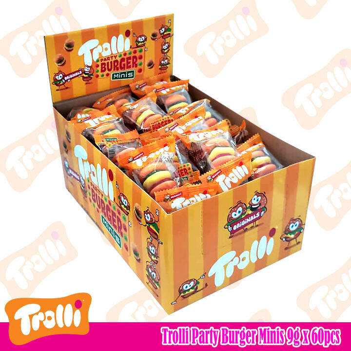 Trolli Party Burger Minis 9g x 60pcs (Trolli Mini Burger) | Lazada PH