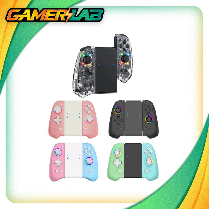 Nintendo Switch RGB Wireless Ergonomic Split Pad Pro Joy Con | Lazada