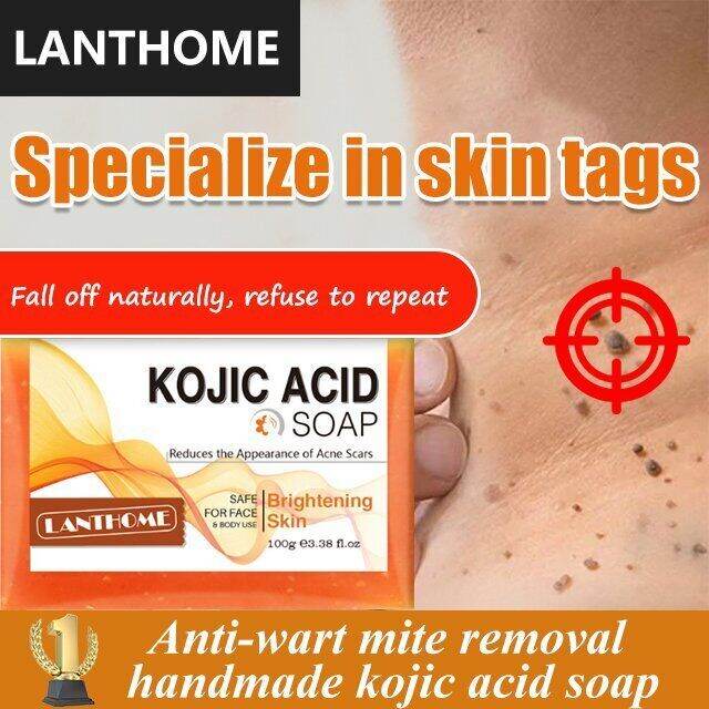 jjmakro [1/2pcs]Lanthome gram anti-wart mite removal handmade kojic ...