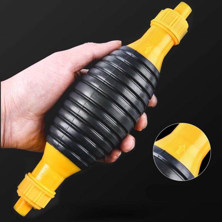 2M Car Motorcycle Fuel Siphon Manual Oil Water Suction Pump/ Backflow ...