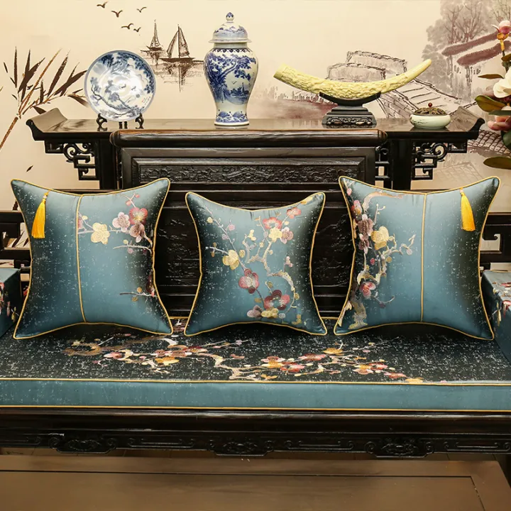 Mahogany sofa cushion new Chinese style solid wood furniture sponge ...