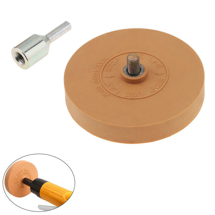 3.5 Inch Decal Eraser Wheel Pad Rubber Disk Pneumatic Car Sticker Auto ...