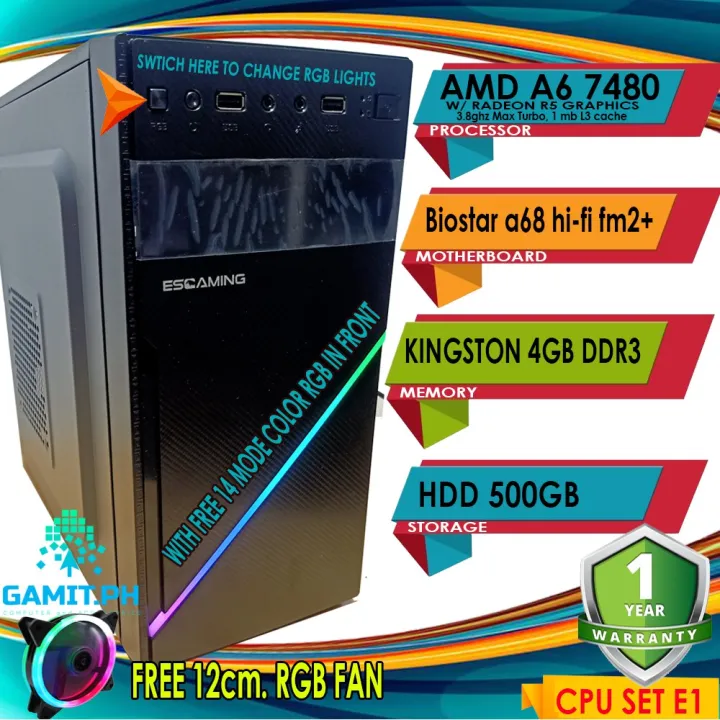 【Ready Stock】 CPU COMPUTER BRAND NEW amd a6 7480 wradeon r5 graphics ...