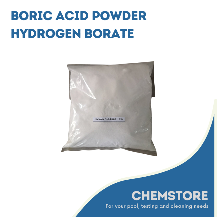 Boric Acid Powder or Hydrogen Borate Tech Grade (approx 1 kilo ...