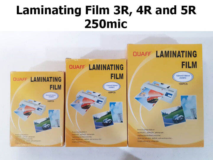 Quaff Laminating Film 250mic 3R/ 4R/ 5R | Lazada PH