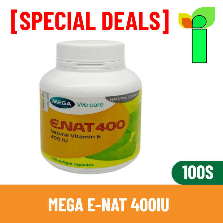 MEGA E Nat + 400IU 100S | Lazada