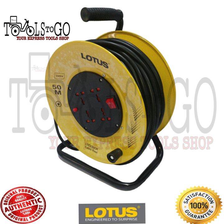 TTG LOTUS Cable Reel Extension Wheel Outlet AWG 16 25M LTEX25CR | Lazada PH
