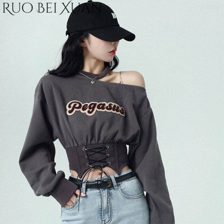 Ruo Bei Xuan เสื้อสเวตเตอร์แขนยาวสำหรับผู้หญิง,เสื้อสเวตเตอร์แฟชั่นสตรี ...