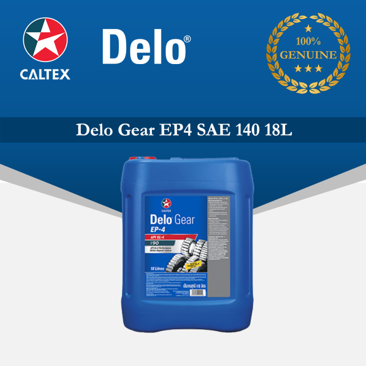 CALTEX Delo Gear Oil EP4 SAE 140 (18 Liter) | Lazada