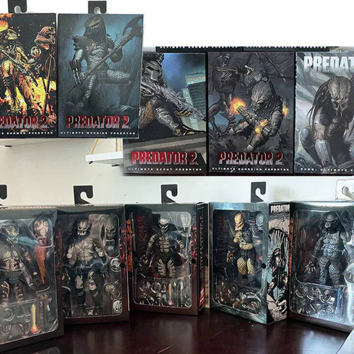 NECA Predator Shaman Scout Warrior Elder Battle Drmaced Ahab Ultimate Guardian Lost City Hunter ...
